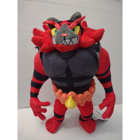 Toys | Pokemon 218 Incineroar Plush Stuffed Figure With Tags 12 Posable ...
